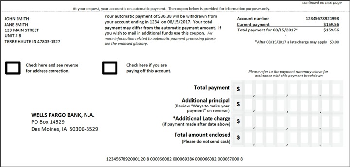 Home Equity Statement Payment Coupon Wells Fargo